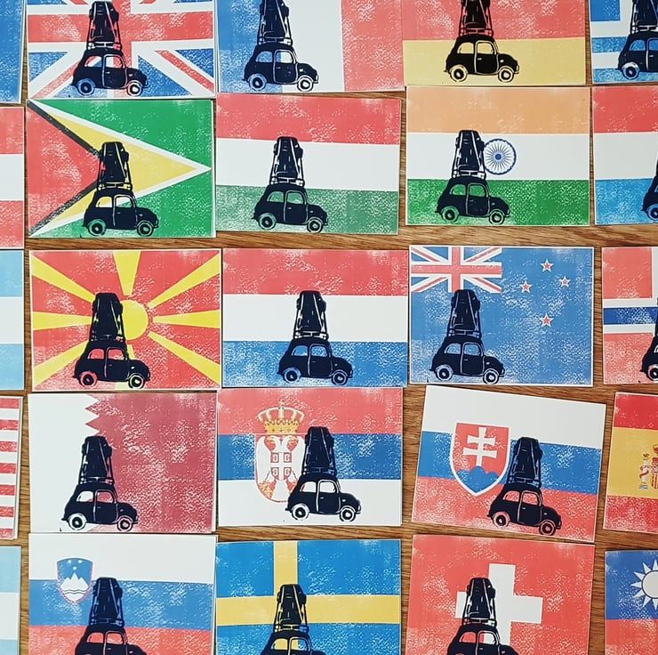 Flag Country Travel Card, Moving To a Different... - Folksy