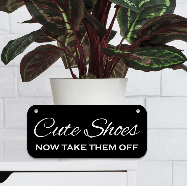Cute Shoes Remove Shoes Home Sign Entrance Way ... - Folksy