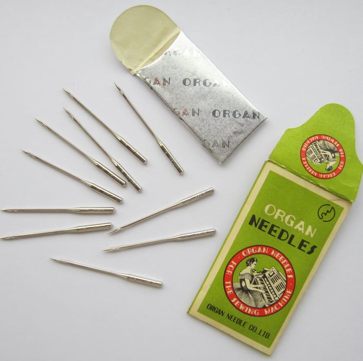 2 Packets of Vintage Organ Sewing Machine Needles - Folksy