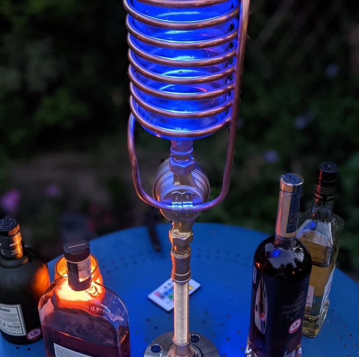 Steampunk Drink-Liquor Dispenser & Lamp - Folksy