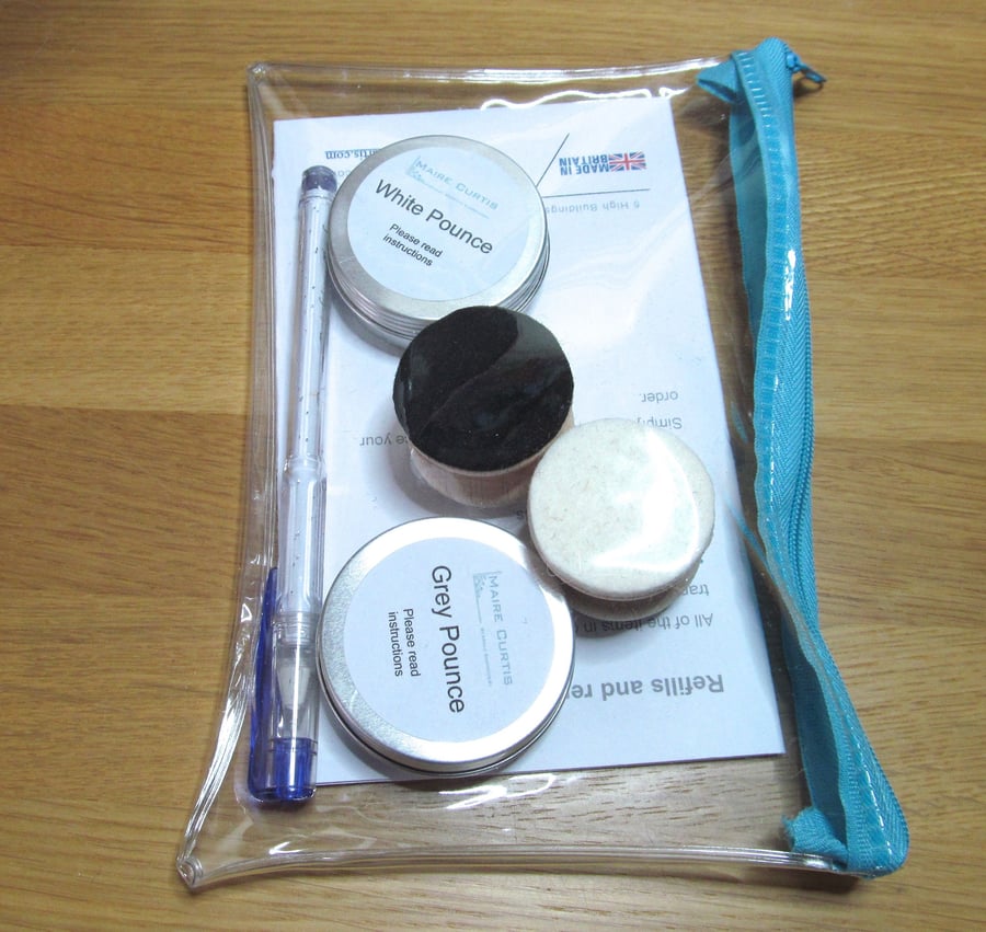 Hand Crafted Prick and Pounce kit - Folksy