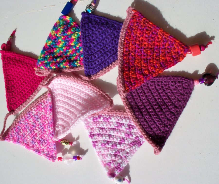 Crochet Bunting - Folksy