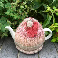 Coral Oak Leaf Tea Cosy, Autumn Acorn Tea Cozy - Folksy