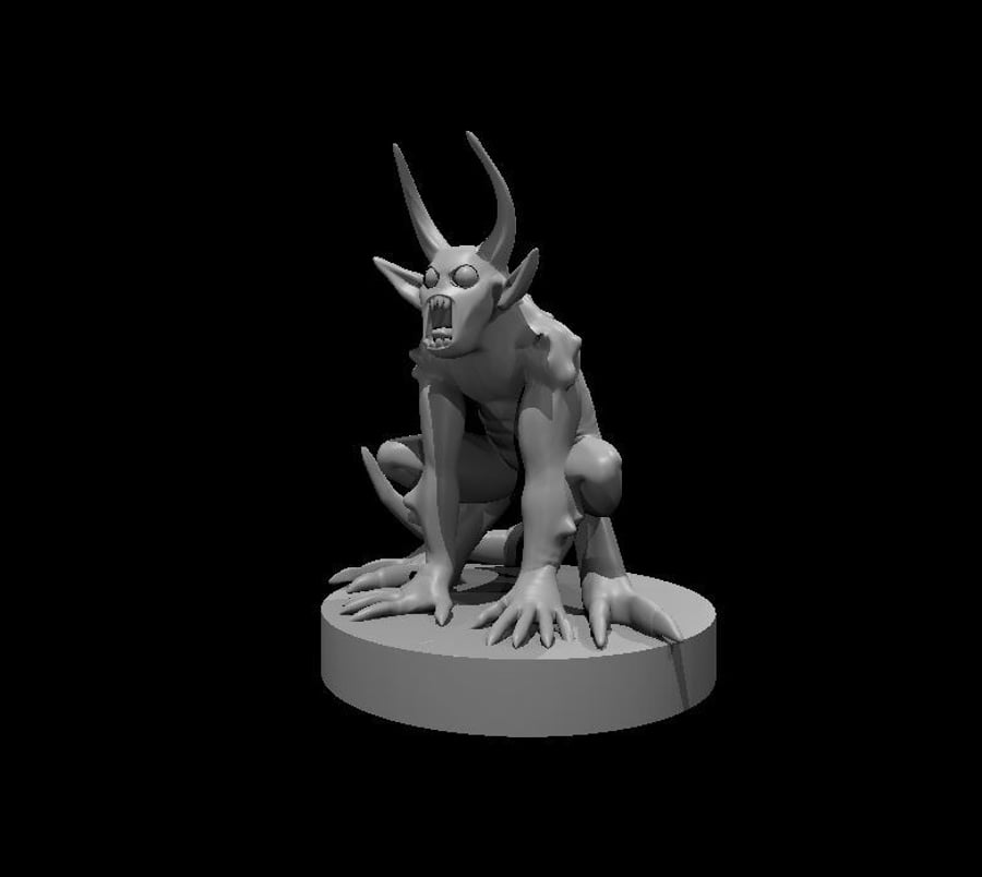 Quasit - 3D Printed Resin DnD Pathfinder Figure... - Folksy