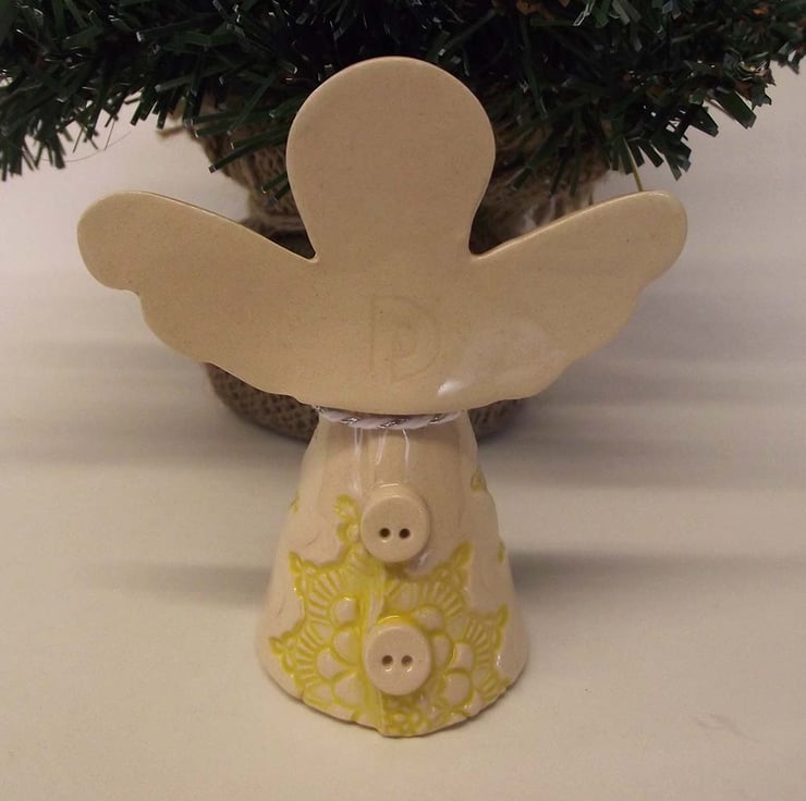 Ceramic Angel Christmas decoration - Folksy
