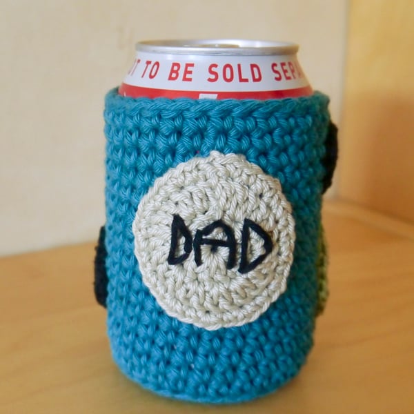 Dad Beer Can Cosy, Gift for Dad, Father's Day P... - Folksy