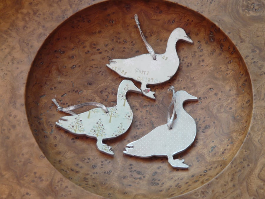 Vintage style ,Handmade Duck Decorations - Folksy
