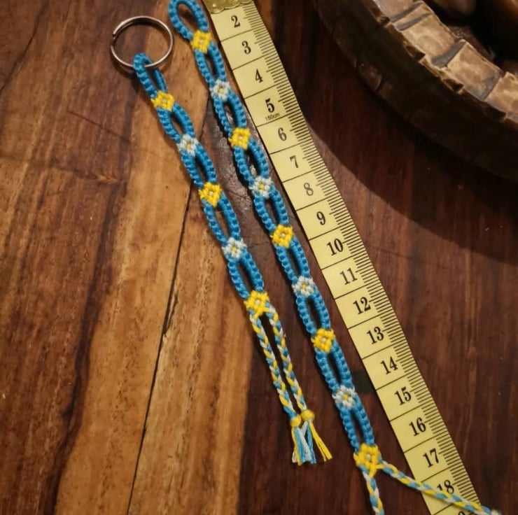 Handmade Friendship Bracelet and Keychain - Folksy