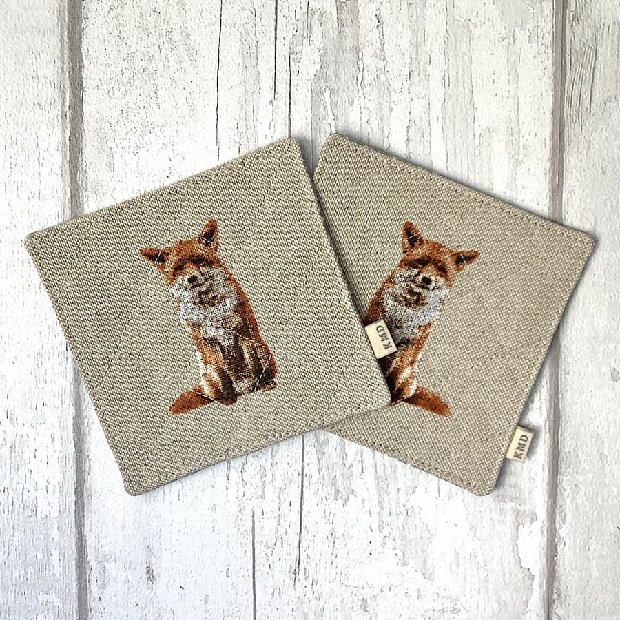 Coaster Set - Fox - Folksy