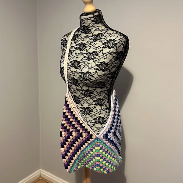 Granny Square Bag, Funky Bag, Unique Bag, Acces... - Folksy