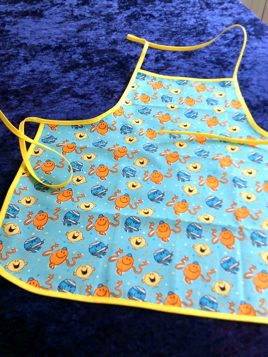 Mr Happy, Mr Bump & Mr Tickle Baby Apron - Folksy