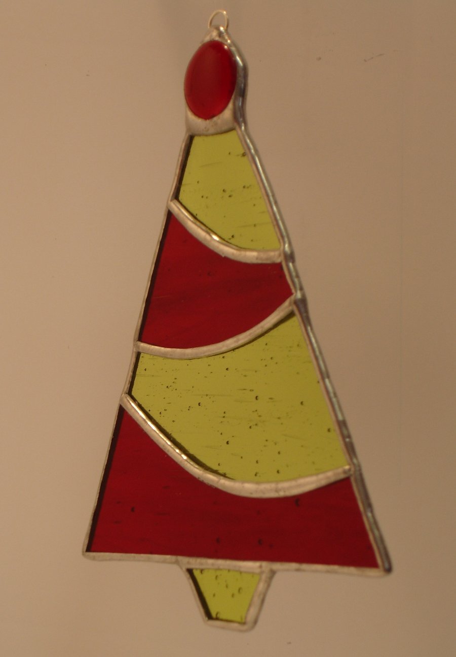 Christmas Tree in Stained Glass - Folksy