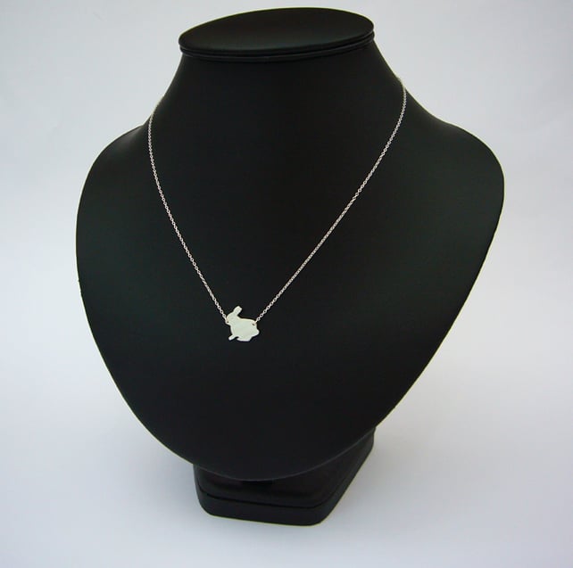 Rabbit necklace, animal jewellery, gifts for he... - Folksy