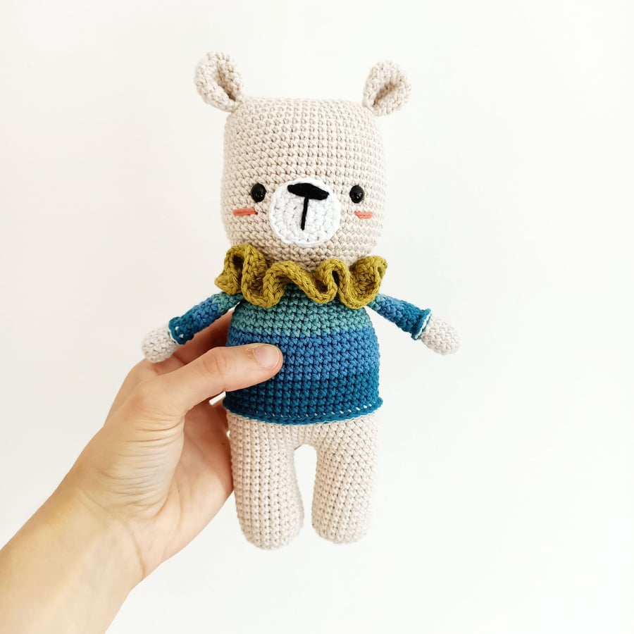 Teddy Bear Soft Toy - Folksy