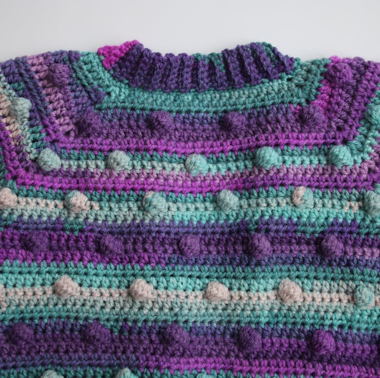 Girls Cardigan, Bobble Cardigan, Size 3-4 Years... - Folksy