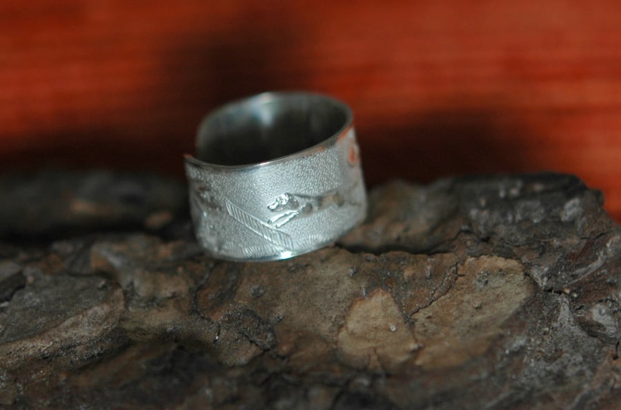 Sterling silver farm animal ring R20B - Folksy