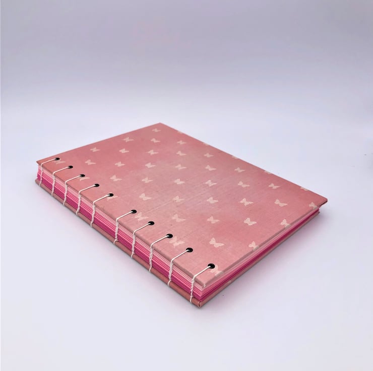 An A5 notebook for the romantic - coptic stitched - Folksy