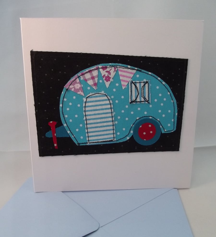 Caravan Themed Greeting Card - Folksy