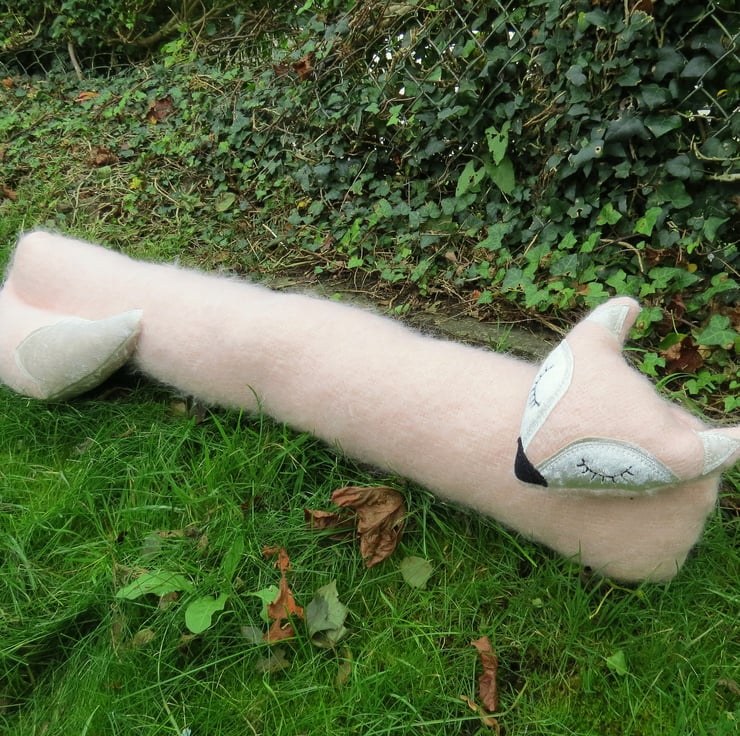 Long fox. A draught excluder made from a fluff... - Folksy