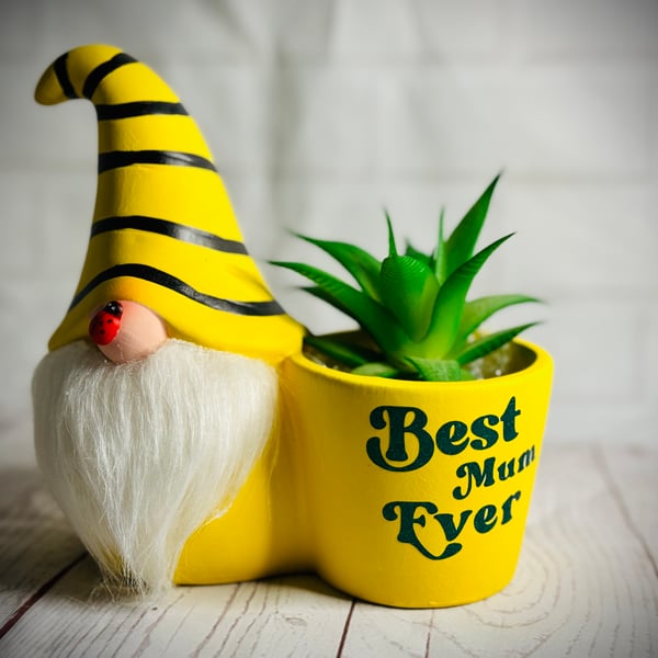Best Mum Ever Bumble Bee Plant Pot - Folksy