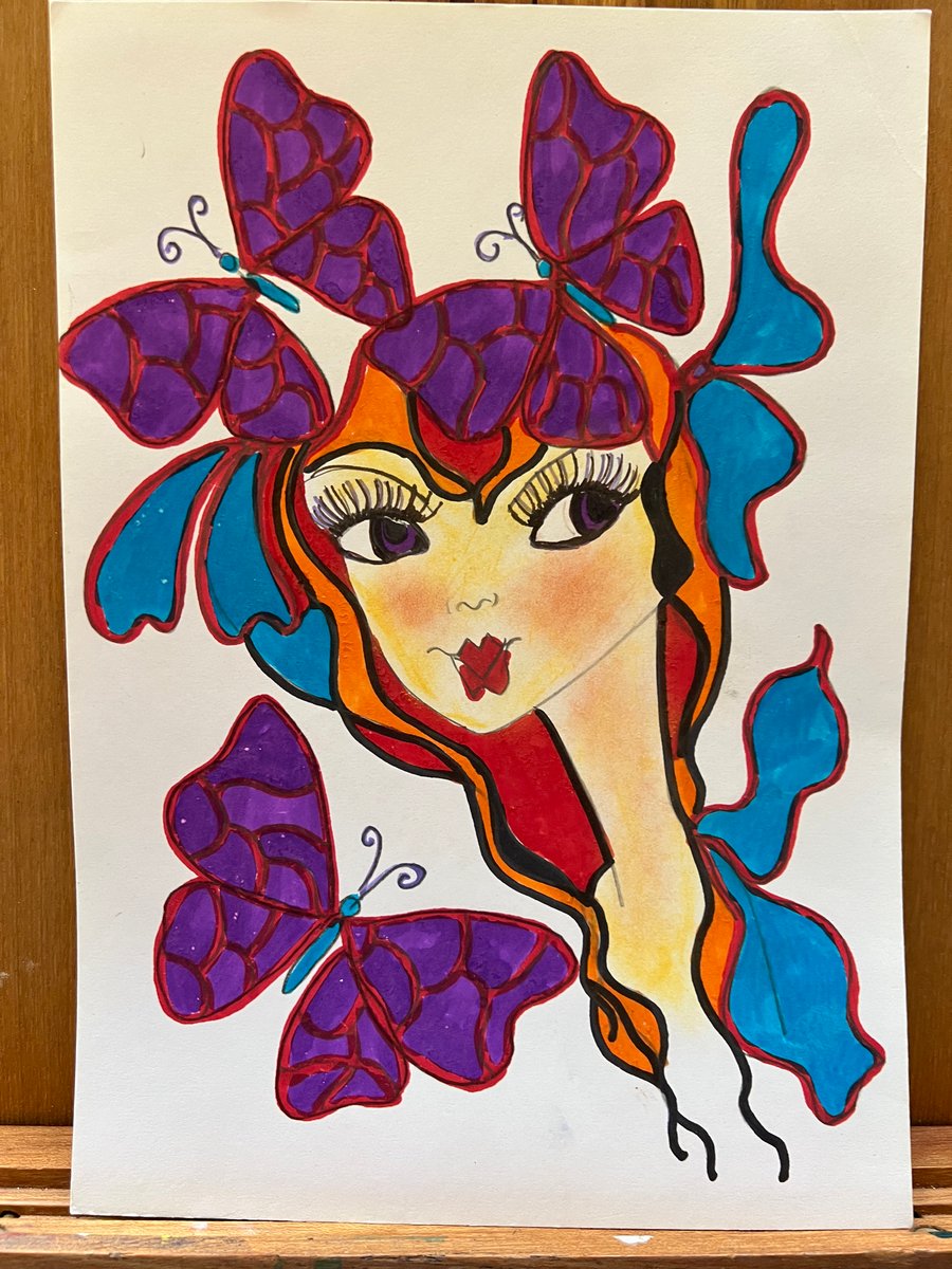 Fairy Drawing - Folksy