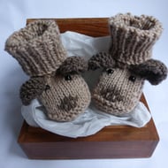 KNITTING PATTERN for Puppy Dog Baby Booties - Folksy