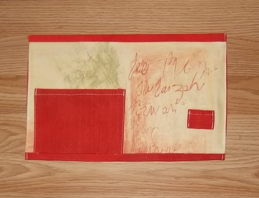 Terracotta & Cream Snack mat Tablemat - Folksy