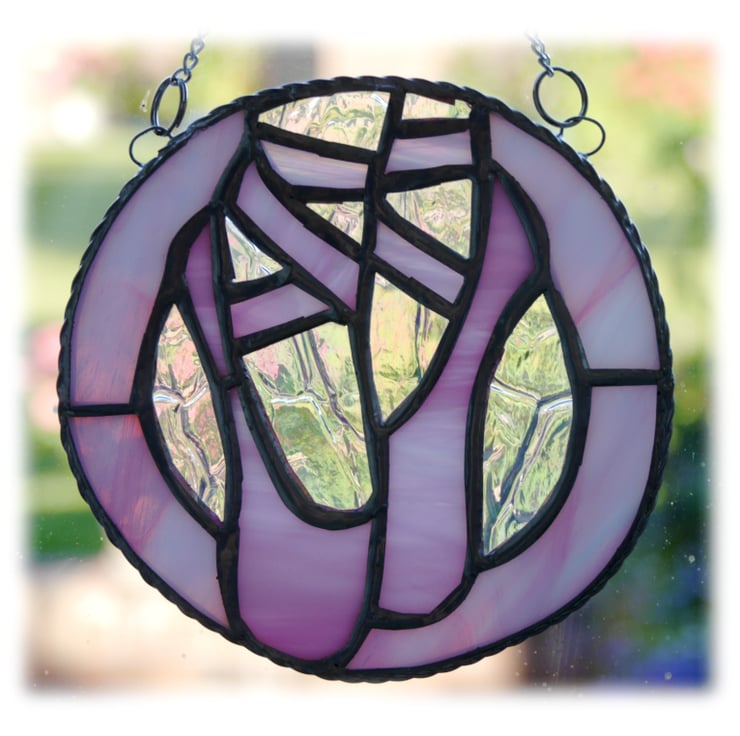 Ballet Shoes Suncatcher Stained Glass Handmade ... - Folksy