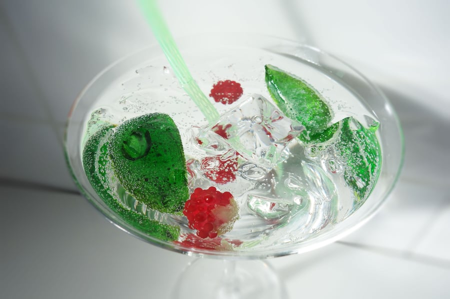 Fake Gin Fizz Martini Cocktail - Display, Props... - Folksy