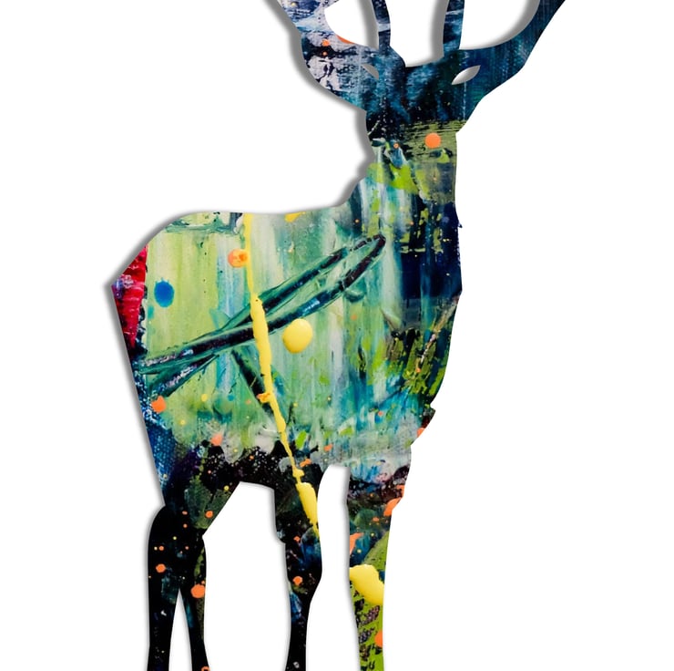 Stag Wall Art Printable Prints Deer Acrylic Dig... - Folksy