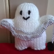 Hand Knitted Ghost Halloween - Folksy