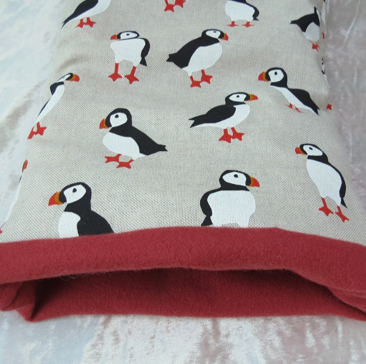 Cafetiere cosy. Puffins design. Size large. Co... - Folksy