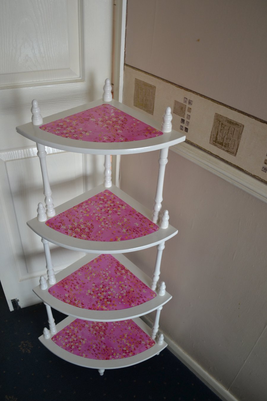 Shabby chic upcycled shelf unit - Folksy