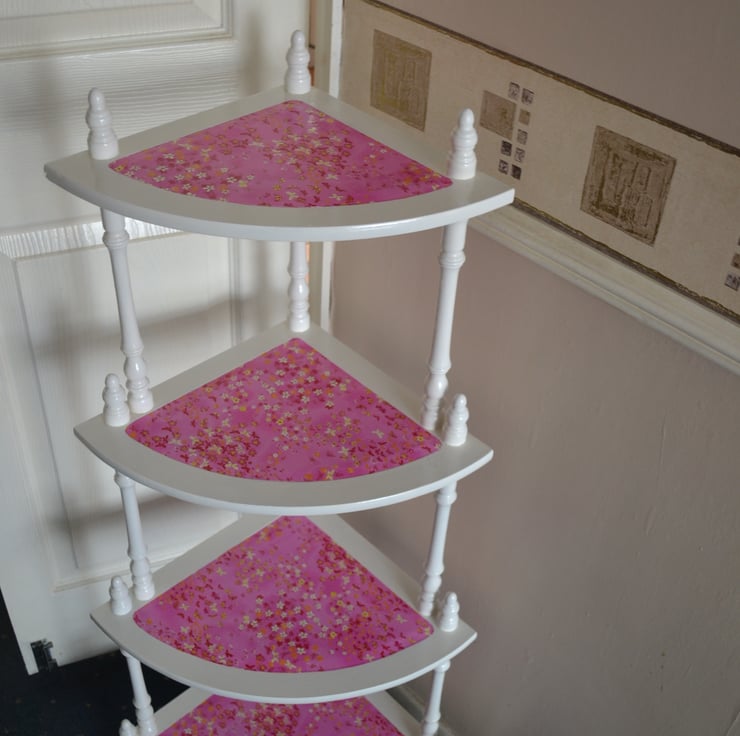 Shabby chic upcycled shelf unit - Folksy