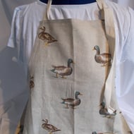 Hand made full apron with Mallards - Folksy