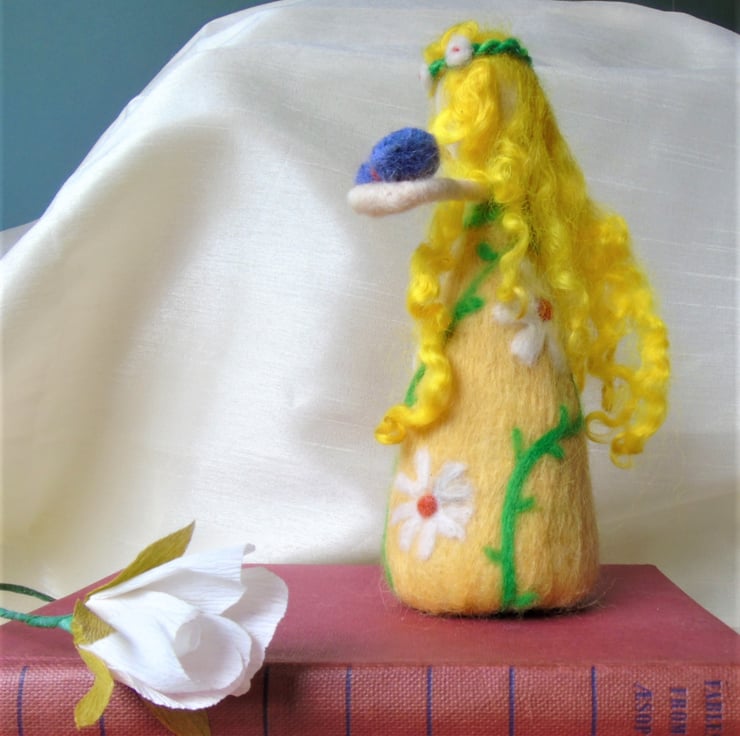 Needle felt figure - Radiant Celtic Goddess of... - Folksy