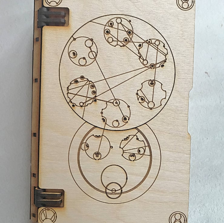 Doctor Who Book Box. Gallifreyan Text - Own Nam... - Folksy