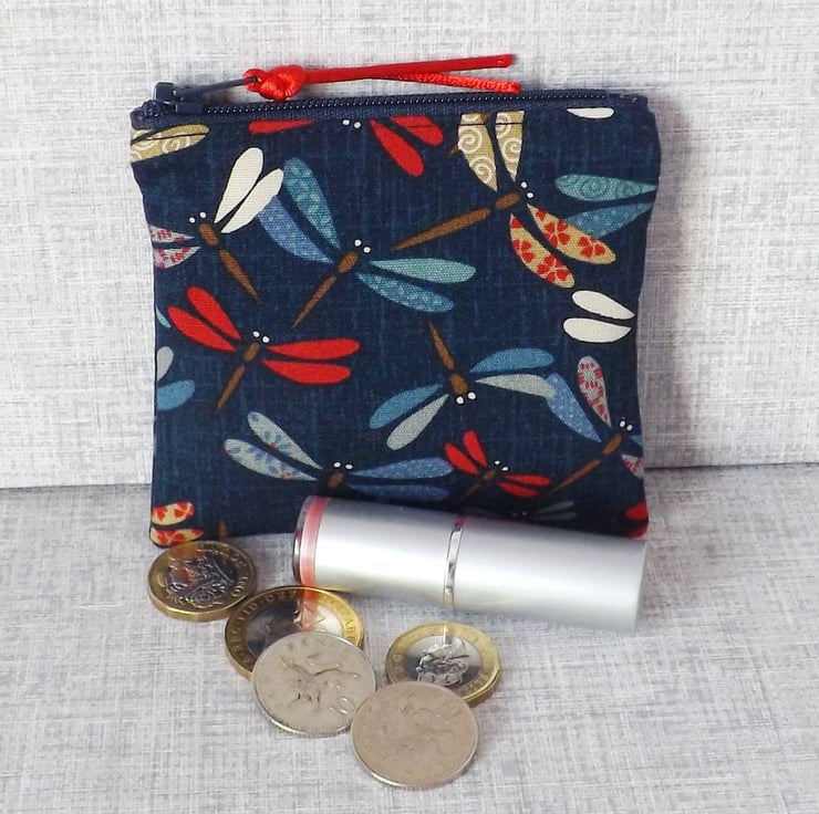 Coin purse, small purse, dragonflies. - Folksy
