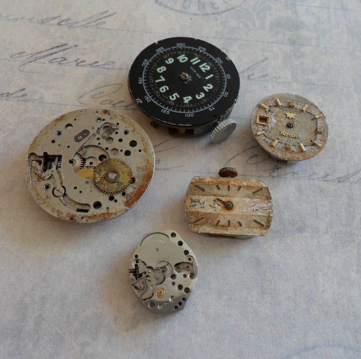 Steampunk Vintage Watch Movements x 5 - Folksy