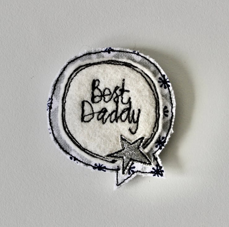 'Best Daddy' Two - Handmade Magnet - Folksy