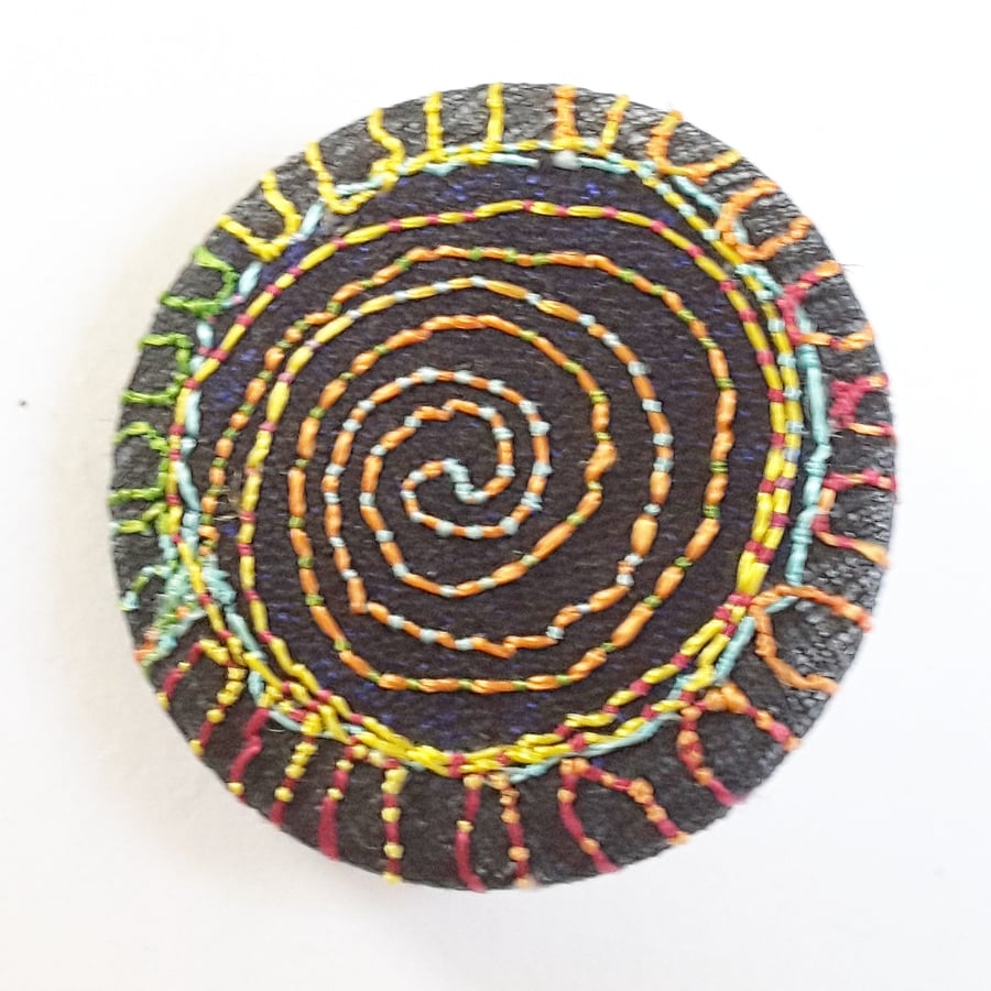 Buttons 1 inch button Hand Dyed Silks and Cotto... - Folksy