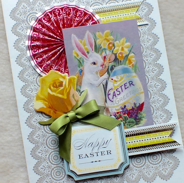 Luxury Handmade Easter Card - Folksy