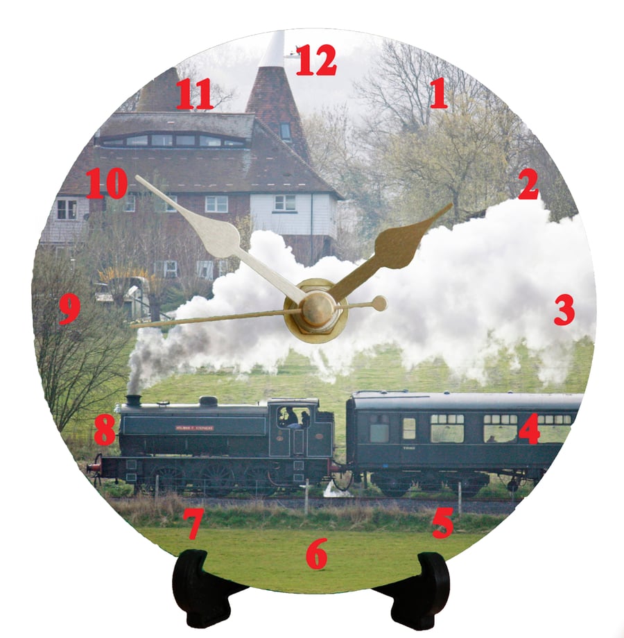 12cm DIY clock kit Steam Train - Wall or Desk c... - Folksy