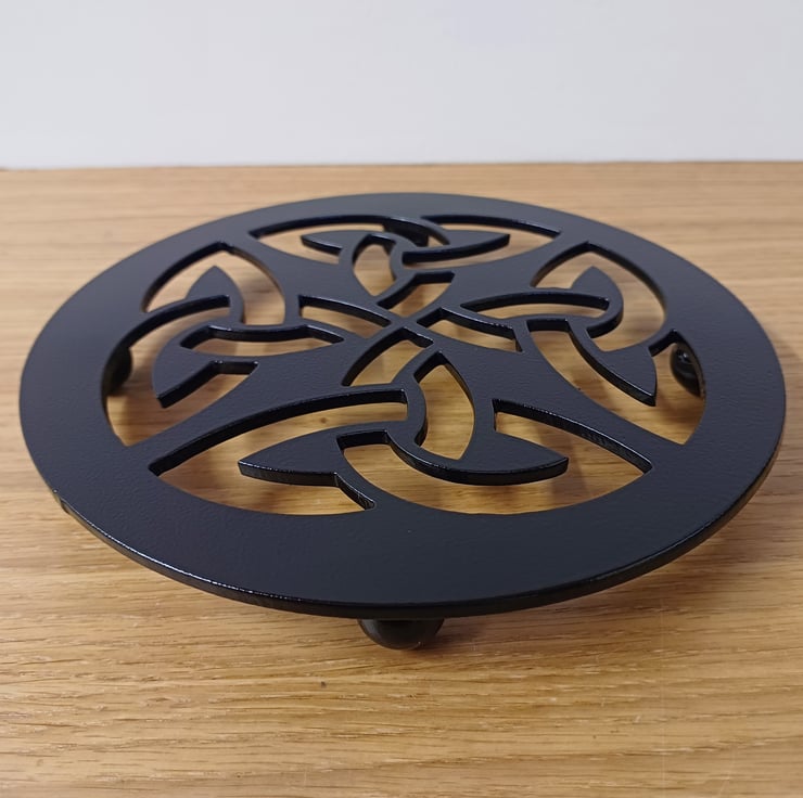 Steel Celtic Knot Trivet - Folksy