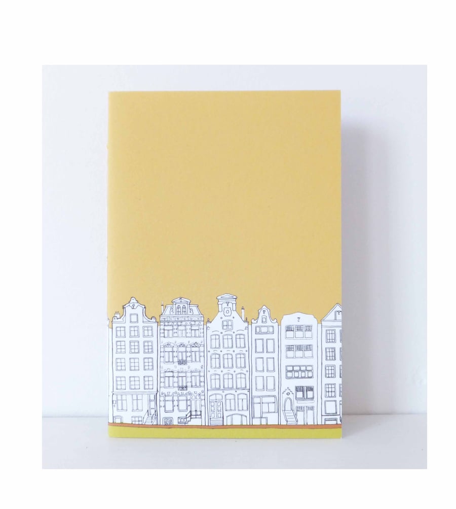 Small Amsterdam Notebook in gold colour - Folksy