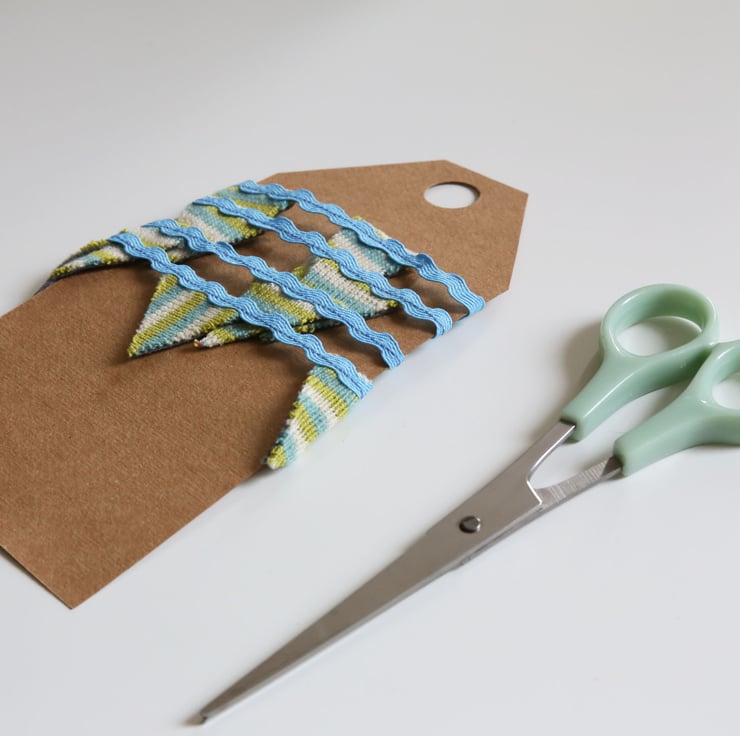 Mini Ric Rac knitted Bunting - Folksy