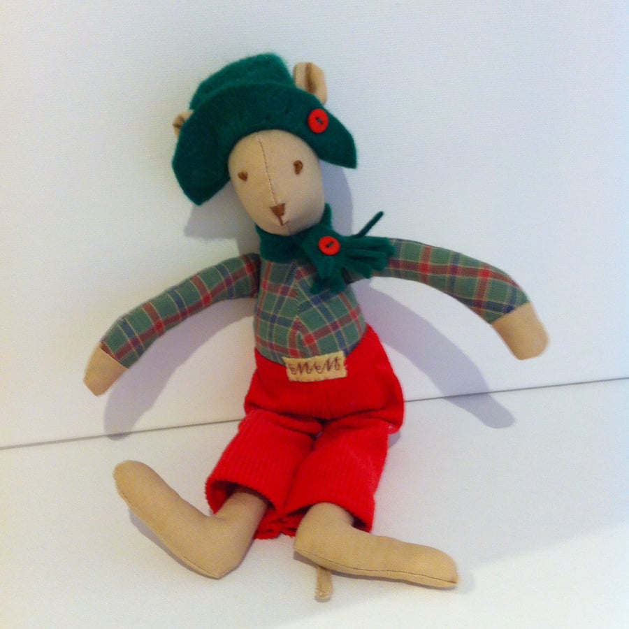 Sale - Gaston Bobigny - 27cm Metro Mouse - Folksy