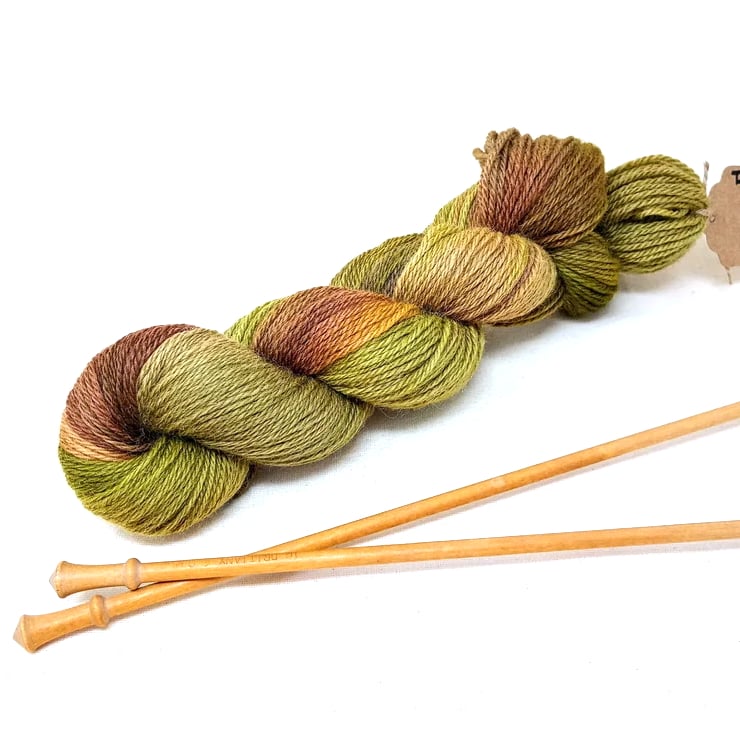 Lichen Hand Dyed Falkland Wool yarn Cornish Roo... - Folksy