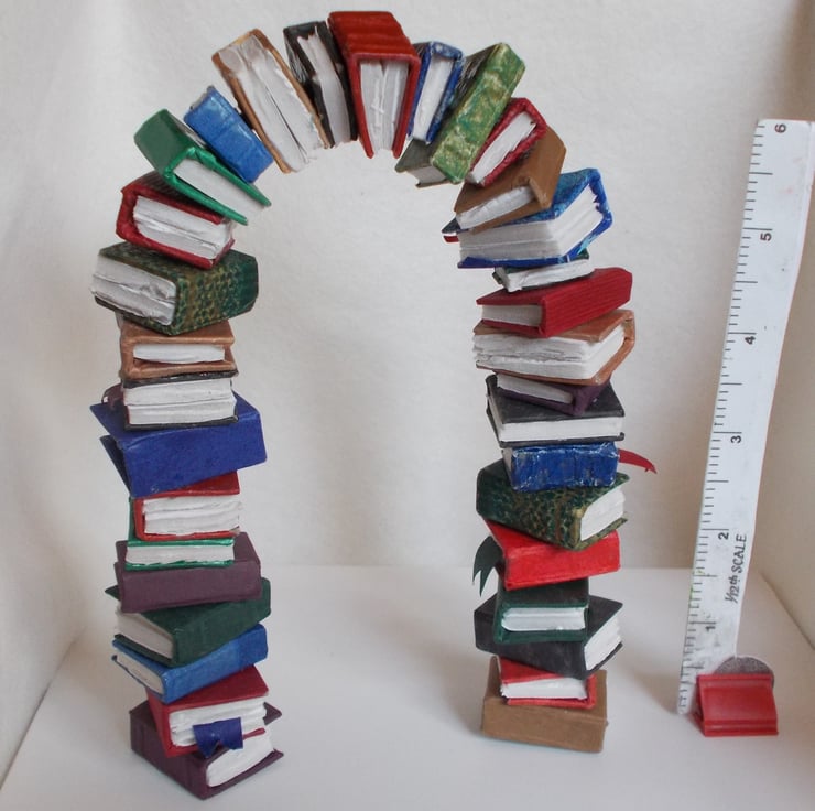 Dolls House 1:12 scale Handmade Magic Book Arch... - Folksy