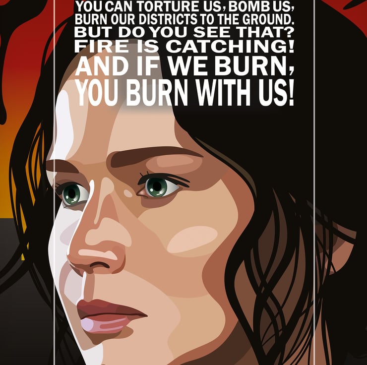 The Hunger Games Movie Poster - Katniss Everdee... - Folksy